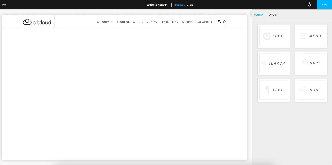 Introduction to the Website Header template