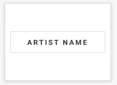 Artist Profile Page Template