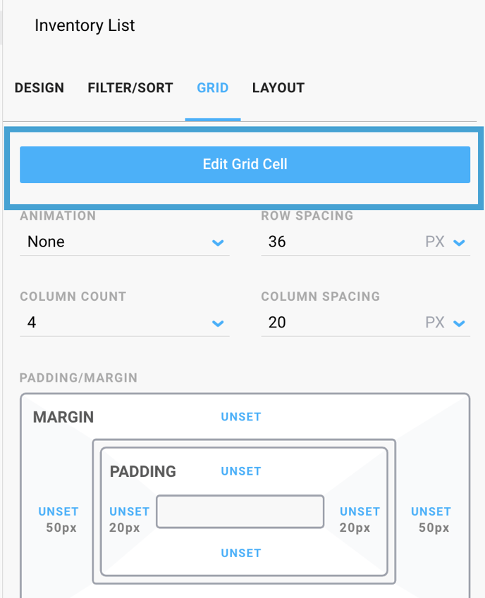What is an inventory cell?