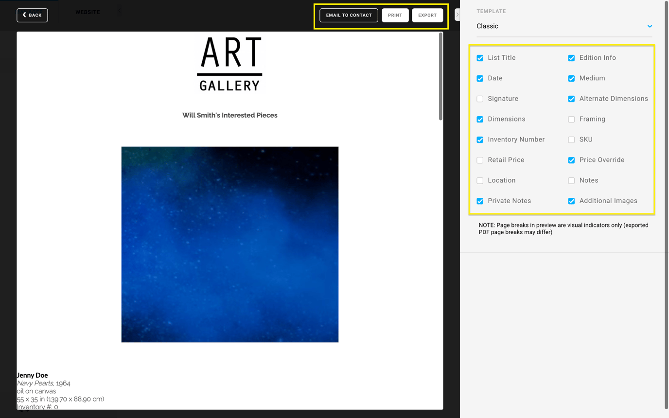 Create and customize tearsheets