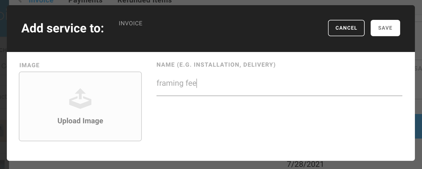 Add services and fees to your invoices