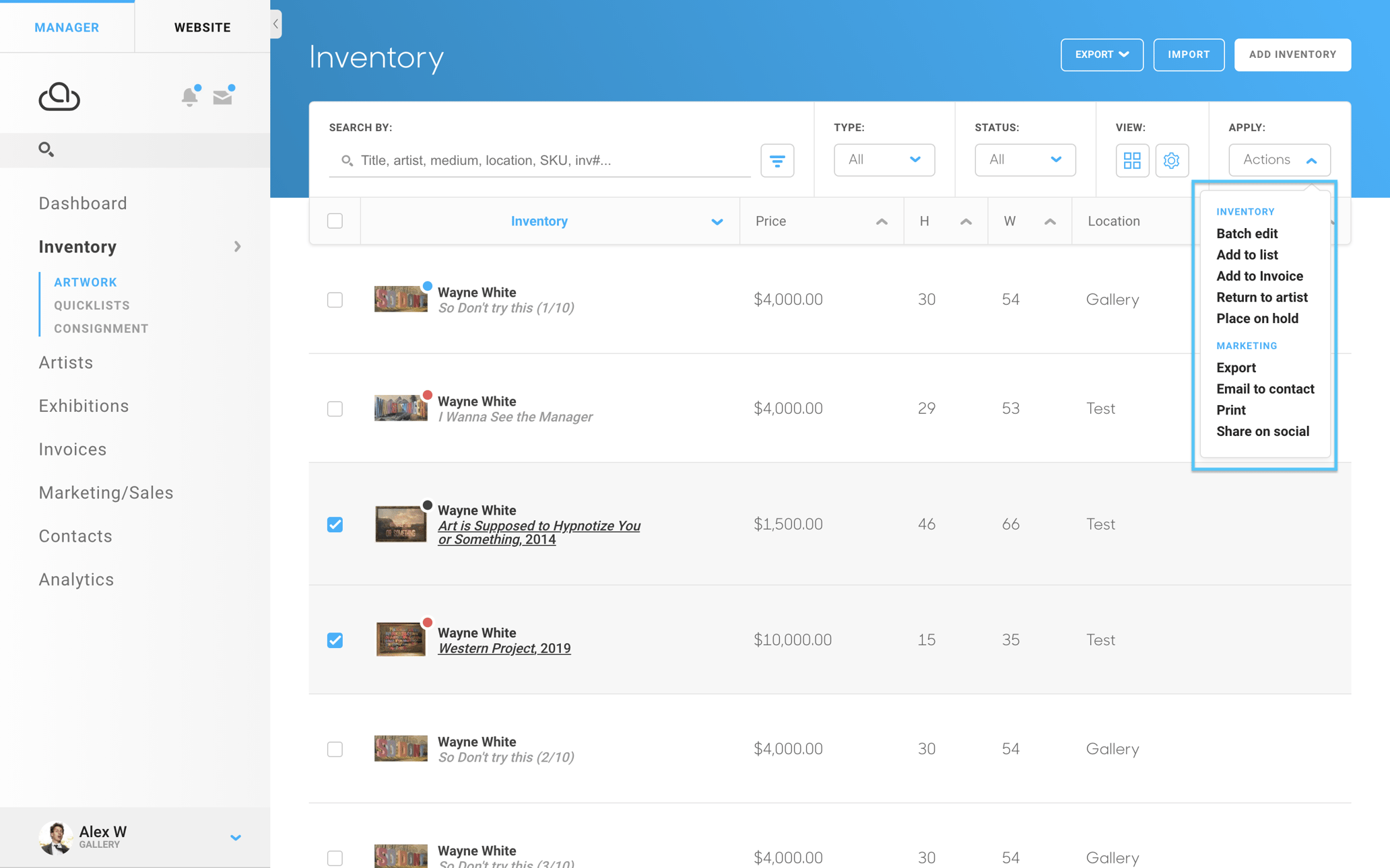 How to use Batch Editing to opt multiple inventory items out of the Marketplace