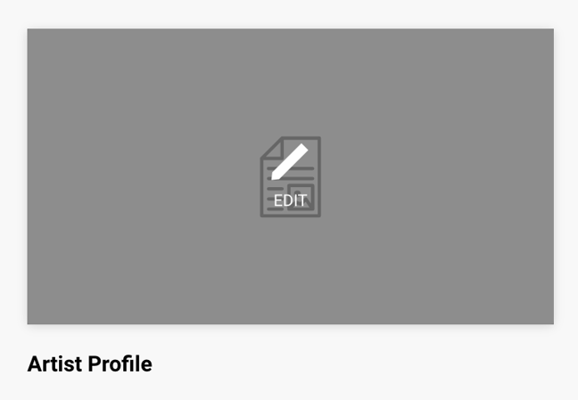 Modify the layout of your Artist Profile pages with Page Templates