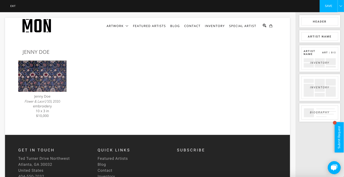 Modify the layout of your Artist Profile pages with Page Templates